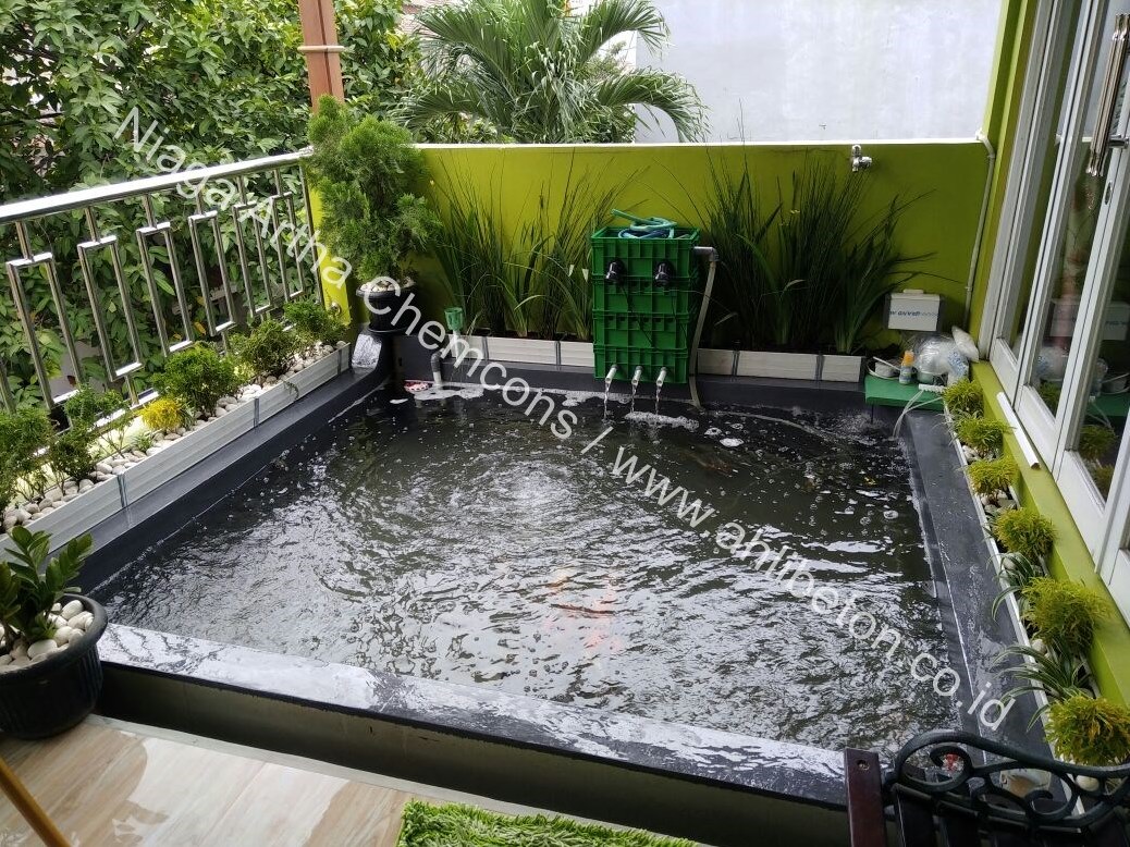 Aplikasi FRP Lining untuk Kolam Ikan - Ahlibeton